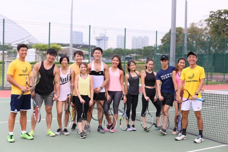 Group Tennis Lessons for Adults Singapore | Banana Tennis Academy